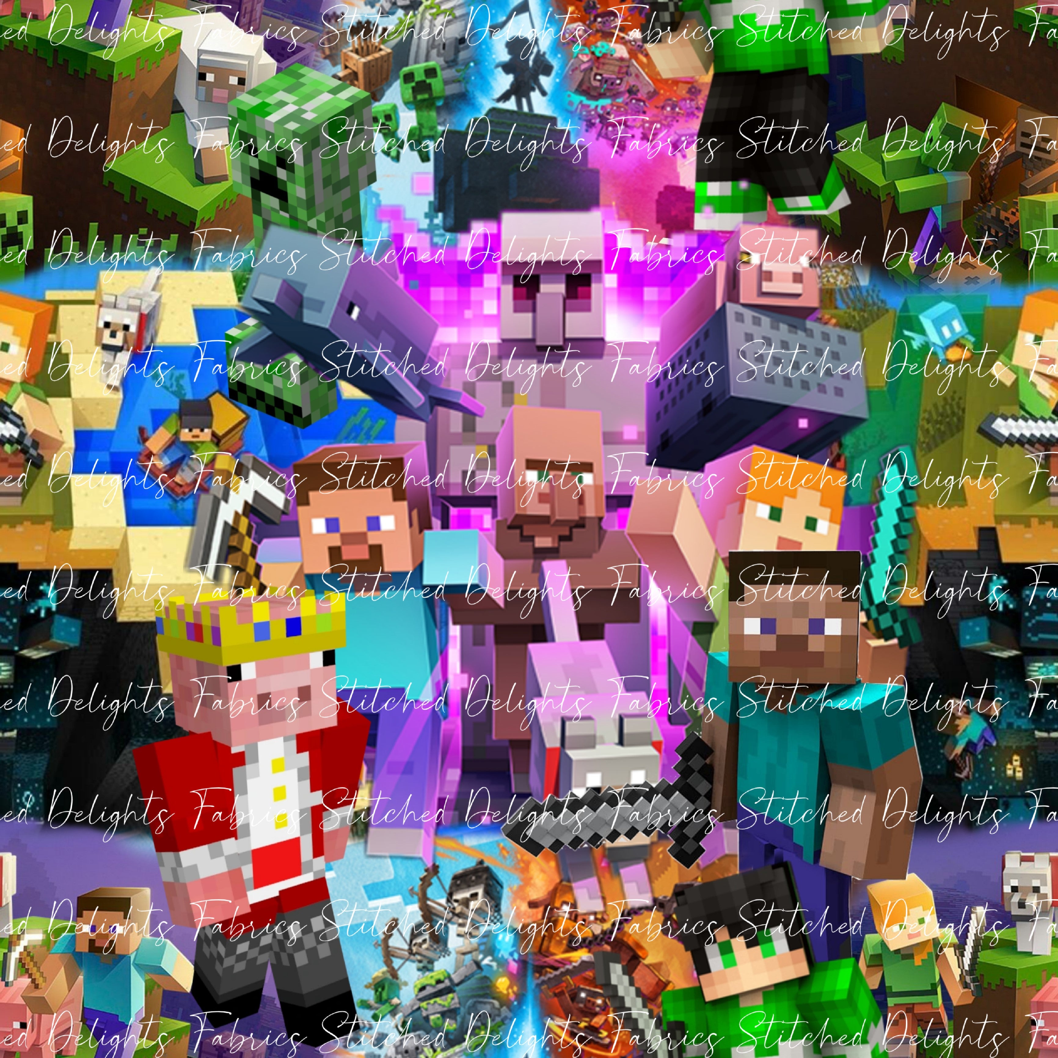 Minecraft Universe – Stitched Delights Fabrics