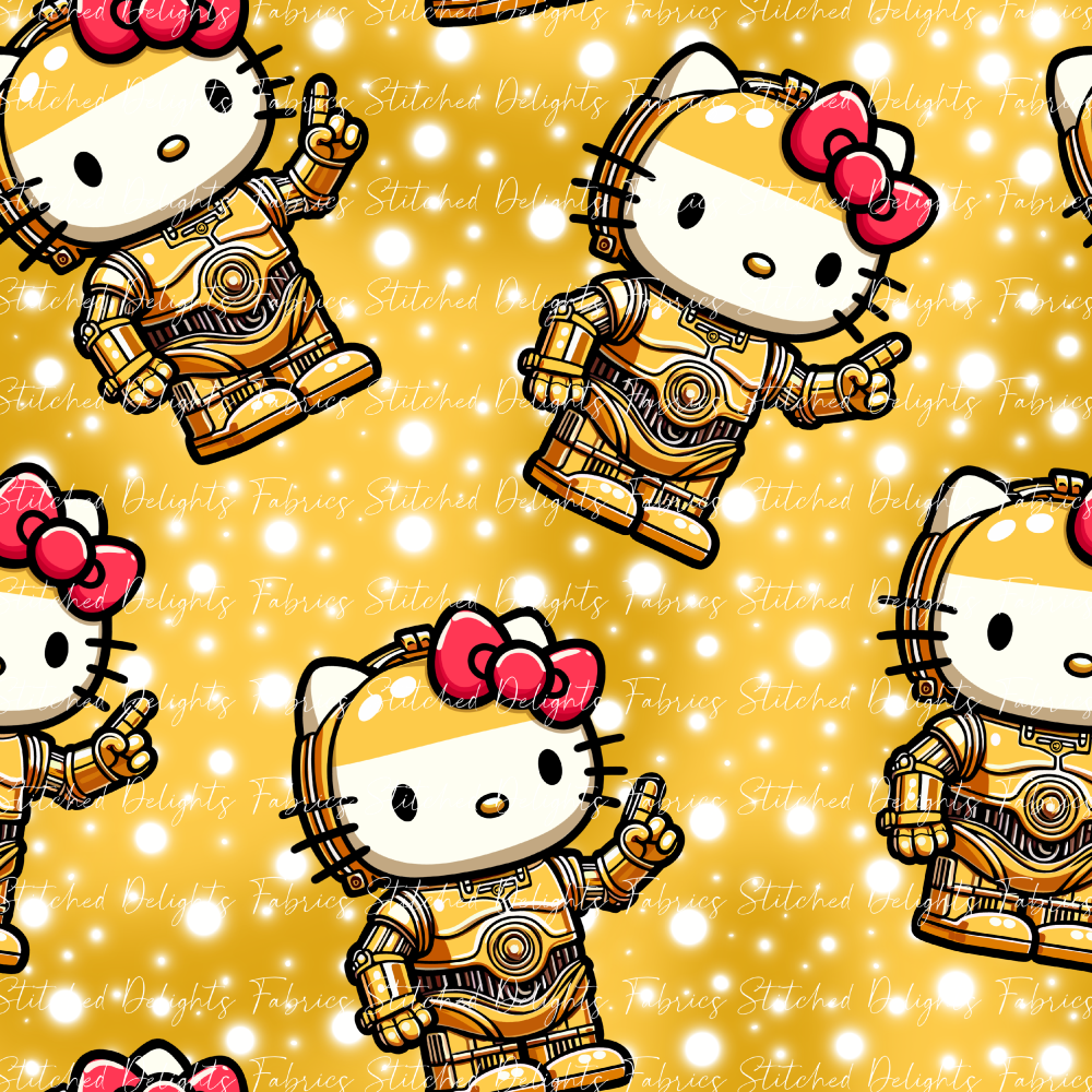 Hello Kitty Design 47 – Stitched Delights Fabrics